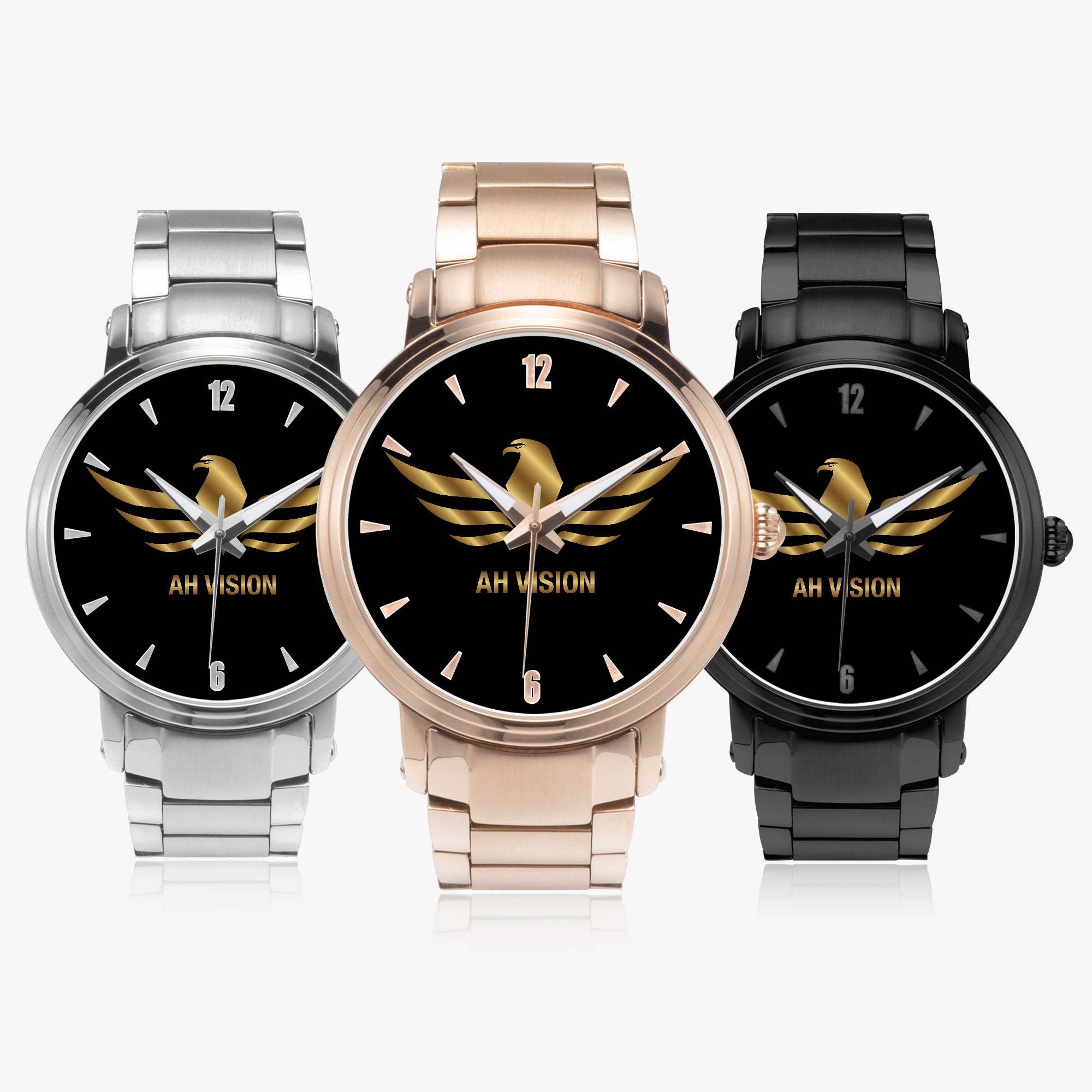 AH Vision 213. New Steel Strap Automatic Watch (With Indicators) – AH ...